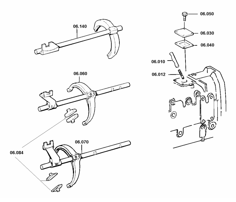 ZF 16S1650 Gearbox Parts Gear Shift Rail Fork - Buy Gear Shift Rail ...